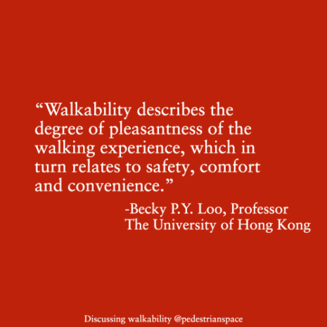 Exploring Perceptions & Definitions of Walkability - Pedestrian Space