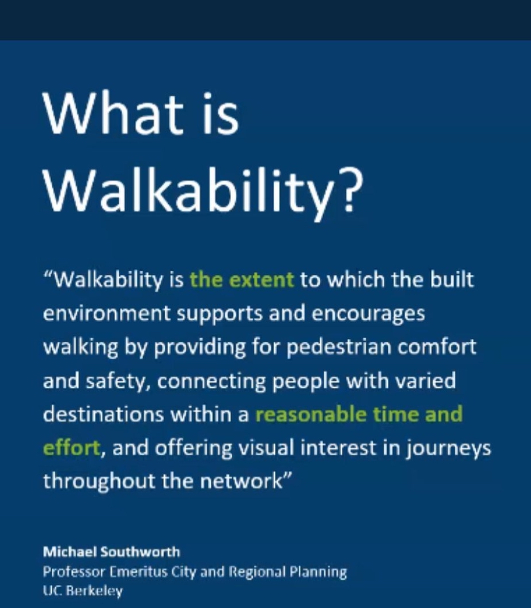 Exploring Perceptions & Definitions of Walkability - Pedestrian Space