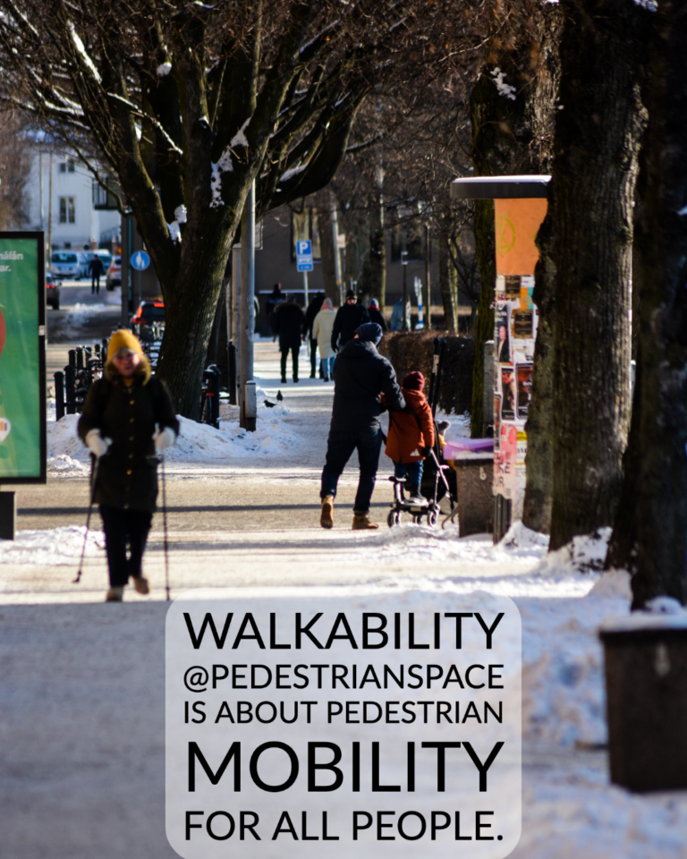 SHARE-North Mobility pyramid - Pedestrian Space