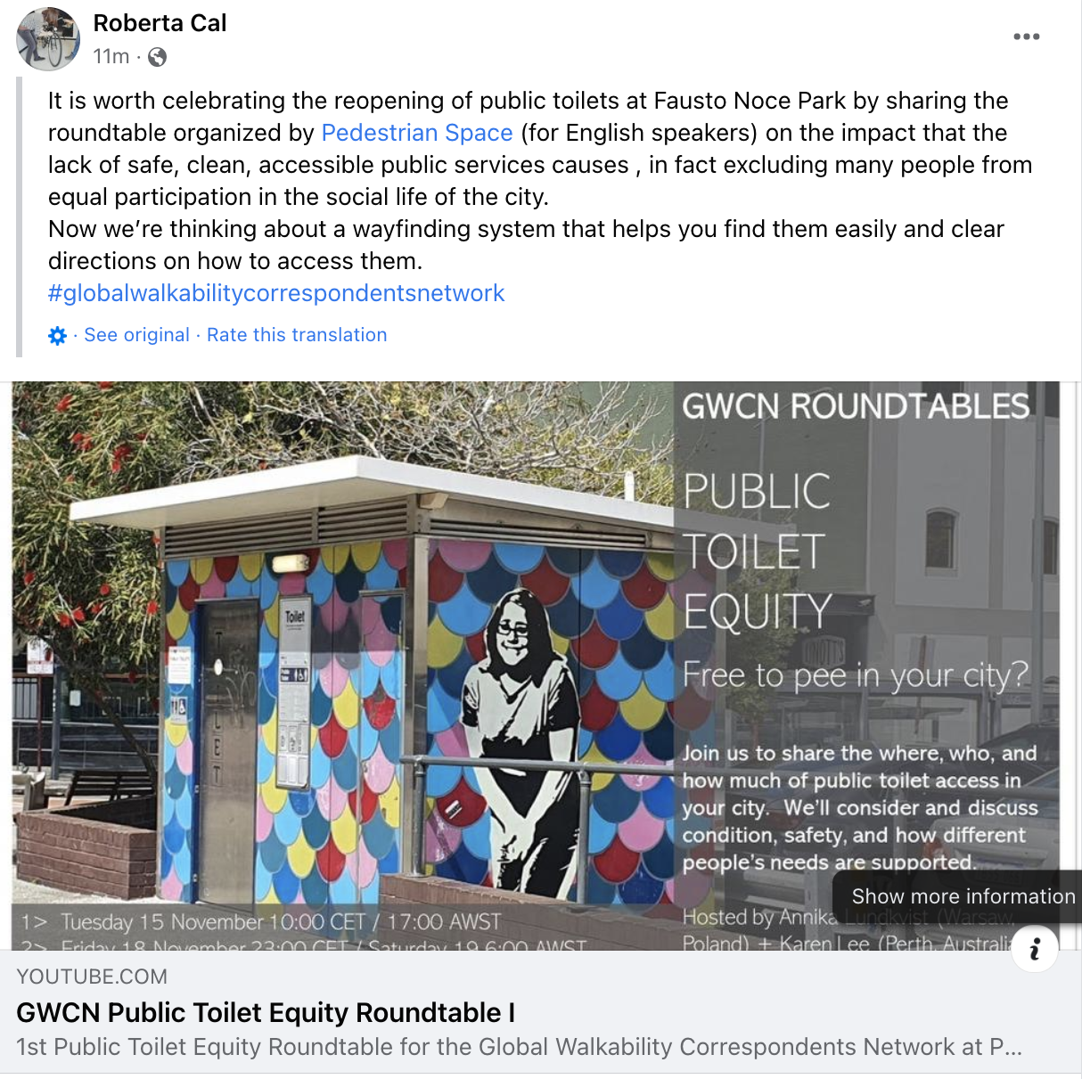 Toilet Equity Series - Pedestrian Space