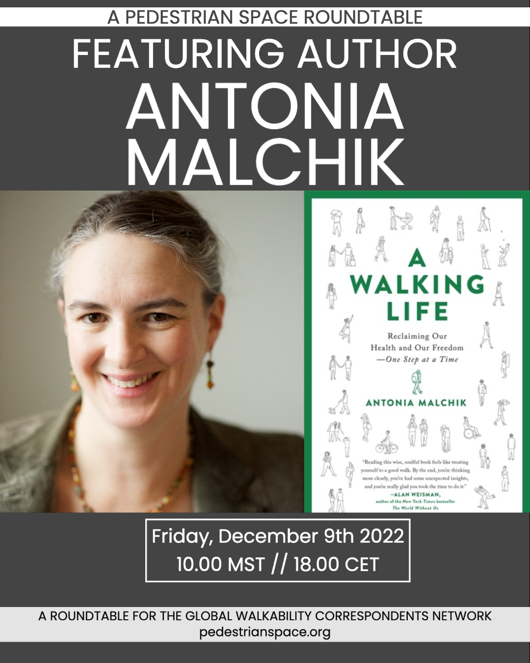 Roundtable Featuring Author Antonia Malchik - Pedestrian Space